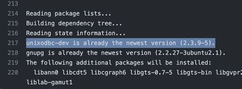 pin unixodbc version to fix ci pipeline by lukasmasuch · pull request