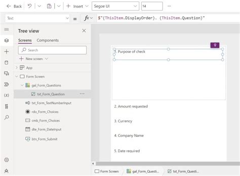 Power Apps Dynamic Forms Generate Forms From Question List