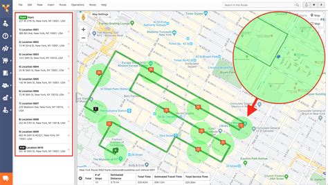 Enable Geofences And Geofence Activities On The Route Map