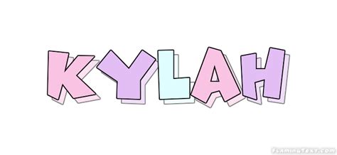 Kylah Logo Herramienta De Diseño De Nombres Gratis De Flaming Text