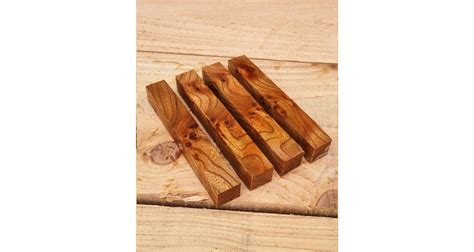 Figured Pippy Elm Rare Pen Blanks Pk 4 Yandles