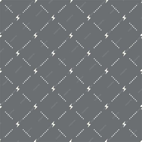 Premium Vector Seamless Lightning Pattern On A Dark Background