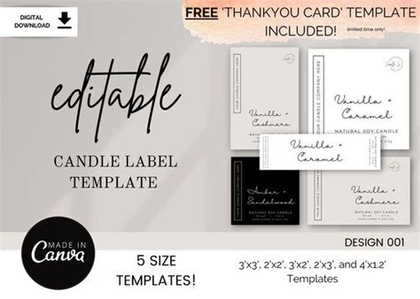 Reed Diffuser Warning Label Editable Reed Diffuser Label Candle Warning Label Candle Tin Label