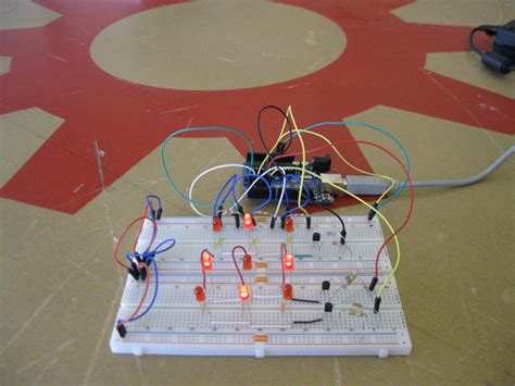 multiplexing with arduino transistors i made it at techshop 7