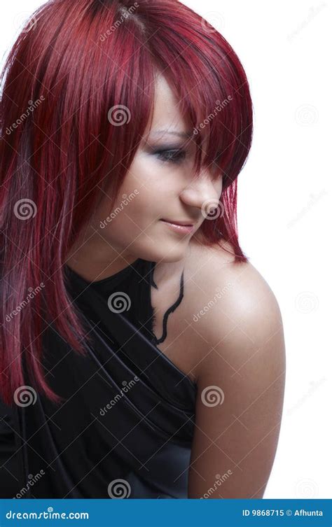 A Menina Com Cabelo Vermelho Imagem De Stock Imagem De Fundo Isolado 9868715