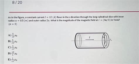 Solved As In The Figure A Constant Current I A Flows In Chegg