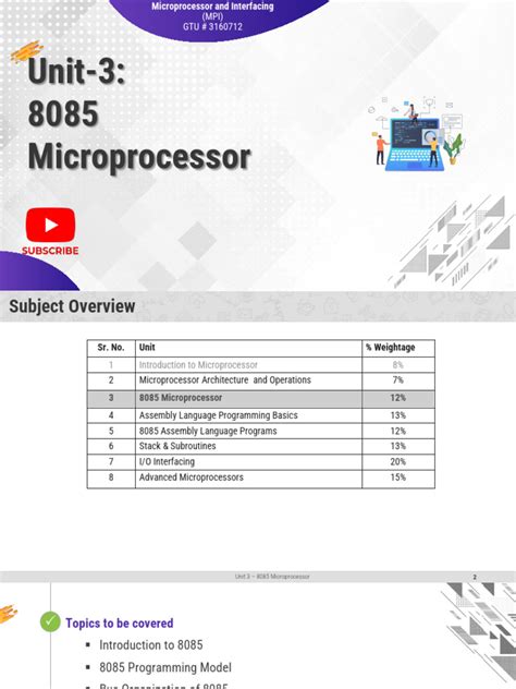 Unit 3 8085 Microprocessor Pdf Office Equipment Computer Data