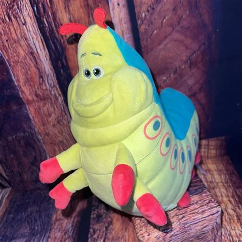 Disney Store Pixars A Bugs Life Heimlich Caterpillar Plush Stuffed Toy