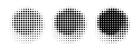 Halftone Dot Background Dots Textured Round Vector Image