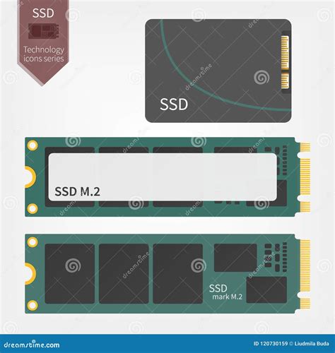 M 2 Solid State Drive In Different Form Factor Stock Vector Illustration Of Sign Laptop