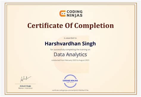 harshvardhan singh on linkedin dataanalytics codingninjas coursecompletion learningjourney
