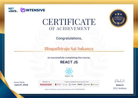 sukanya bhupathiraju aspiring mern stack developer ccbpian at nxtwave react js frontend