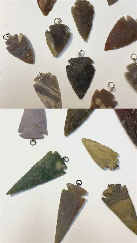 Agate Arrowhead Pendants Native Jewelry Accessories — Leather Unlimited