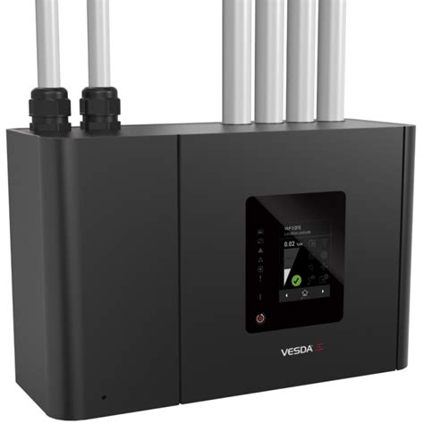 Vesda E Vep With 3 5 Display 4 Pipe 1 Area Aspirating Smoke Detector