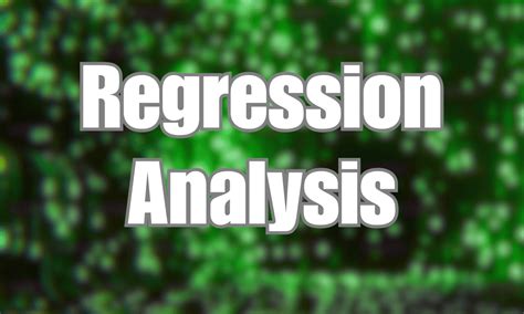 Free Course Regression Analysis From University Of Colorado Boulder