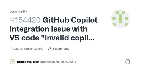Github Copilot Integration Issue With Vs Code Invalid Copilot Token