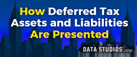 How Deferred Tax Assets And Liabilities Are Presented On The Balance Sheet