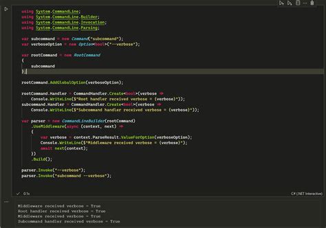 Global Options Parsing Error Issue Dotnet Command Line Api Github