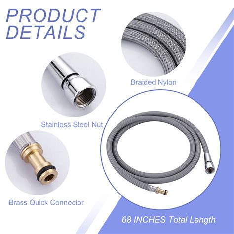 Wowow 68 Inch G 38” Pull Down Kitchen Faucet Hose Replacement Wowow