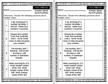 Number Sense Exit Slips By Primary Scribbles Teachers Pay Teachers