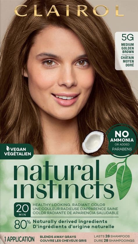 Clairol Natural Instincts 5g Medium Golden Brown Hair Color 1 Ct Kroger