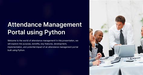attendance management portal using python