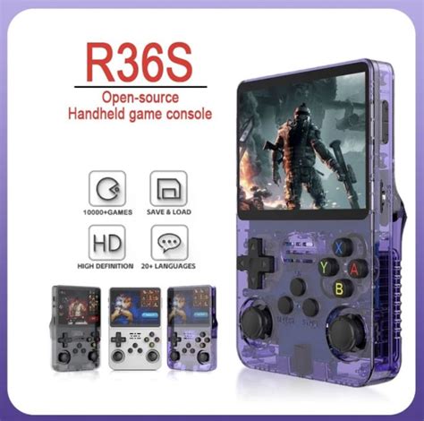 เครื่องเล่นวิดีโอเกมพกพา R36s ระบบ Linux หน้าจอ Ips ขนาด 3 5 นิ้ว เครื่องเล่นวิดีโอเกมพกพา R35s