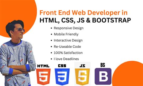 Be Your Professional Front End Web Developer With Html Css Js By Meesumabbas915 Fiverr