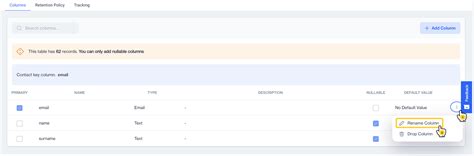 Rename Table And Droprename Column