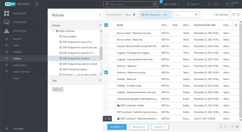 How To Apply A Recommended Policy For Eset Endpoint Security Eset Endpoint Security 11 Eset