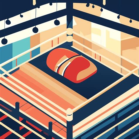 Premium Vector Gradient Boxing Ring Background