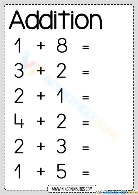Simple Addition Worksheet