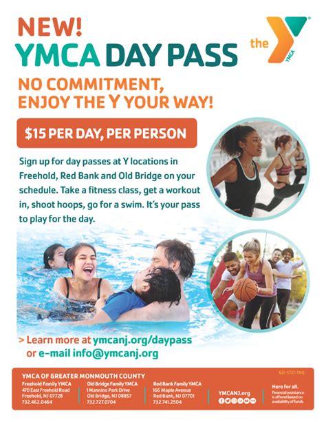 Ymca Day Pass Ymca Of The Jersey Shore