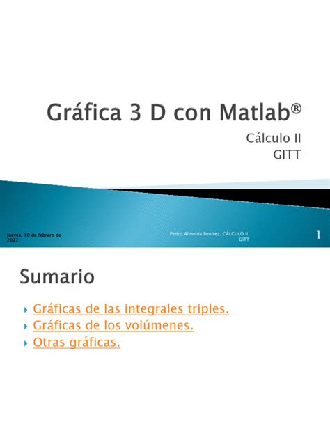Gráfica 3d Con Matlab Pdf