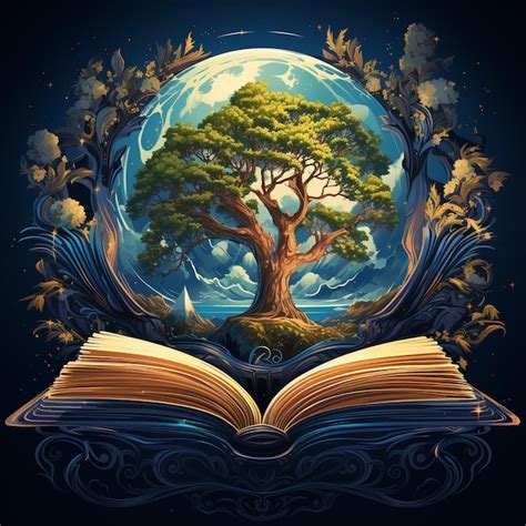 Premium Ai Image Visualization Of Books And The World