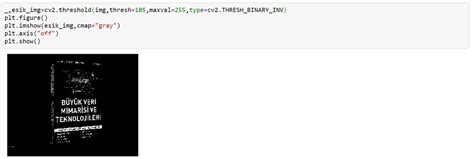 Opencv Ile Temel İşlemler Veri Tabanı Eğitimleri
