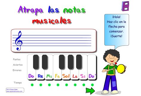 Aula De Música Virtual Atrapa Las Notas Juego Para Reconocer Las