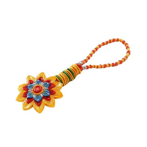 Colorful Umbrella With Flower Design And Handle 48936250 Png