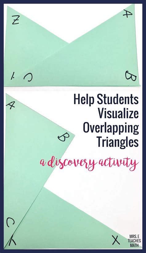 Help Students Visualize Overlapping Triangles Mrs E Teaches Math