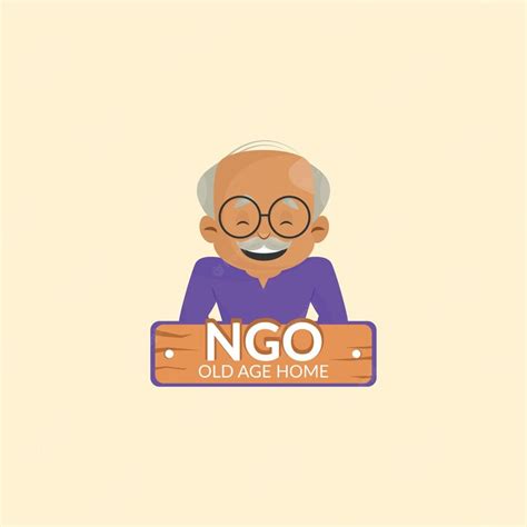 Premium Vector Ngo Old Age Home Vector Mascot Logo Template