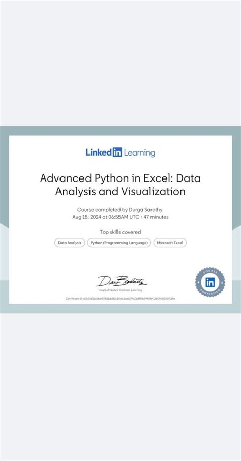 Durga Sarathy On Linkedin Dataanalysis Python Excel
