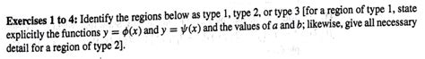 solved exercises 1 to 4 identify the regions below as type