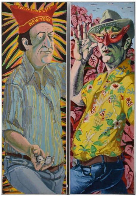 2 Charles Parness Oil On Canvas Self Portrait 60 Auction