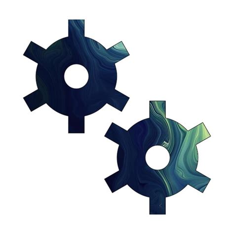 Image Icons Gears Luminous Gradient Background Premium Ai Generated Image