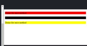 JQuery Once How Once Method Works In JQuery With Example