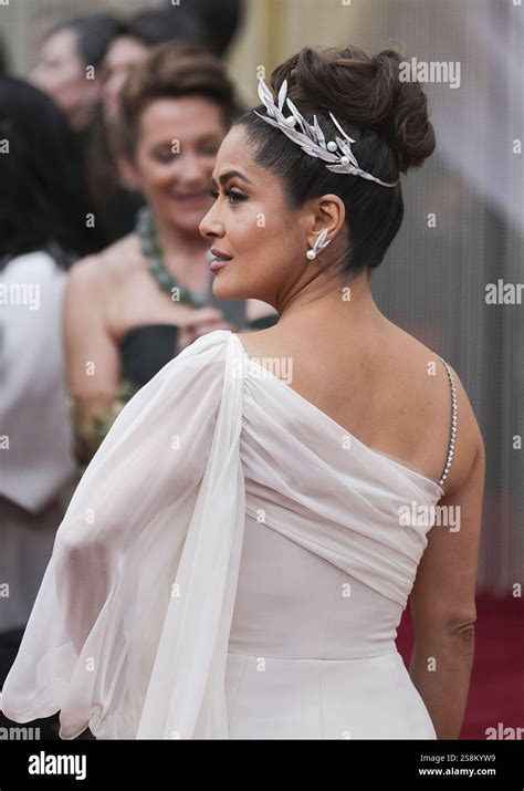 Salma Hayek Arriving At The 92nd Annual Academy Awards At Hollywood And
