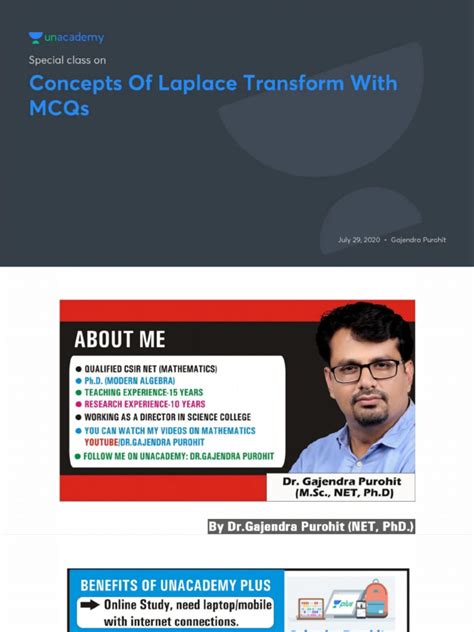 Class Notes Laplace Transform By Gp Sir Pdf