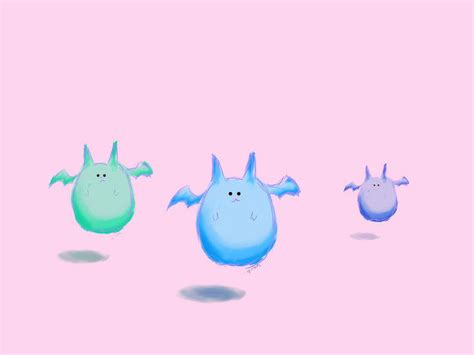Fat Colorful Bats By Grash92 On Deviantart