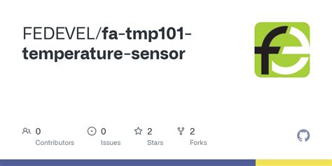 GitHub FEDEVEL Fa Tmp101 Temperature Sensor