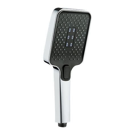 Squares Shower Head With Handheld High Pressure 3 Spray Modes Body